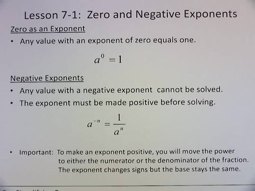 Algebra 1 Flipped Classroom - Chapter 7: Exponents and Exponential ...