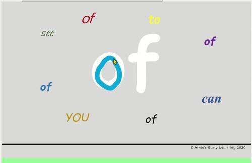 Rainbow Writing Sight Words | Seesaw | Distance Learning PreK-1st Grade