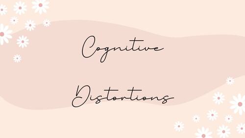 Cognitive Distortions Worksheet– CBT Thought Errors + Practice Page, SEL