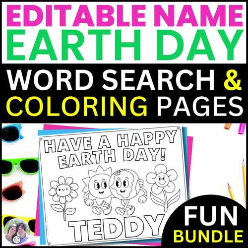 Earth Day Coloring Sheets Earth Day Wordsearch Earth Day Bookmarks Word ...