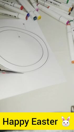 Easter Egg Wreath Craft | Spring Easter Egg Coloring pages | Easter ...