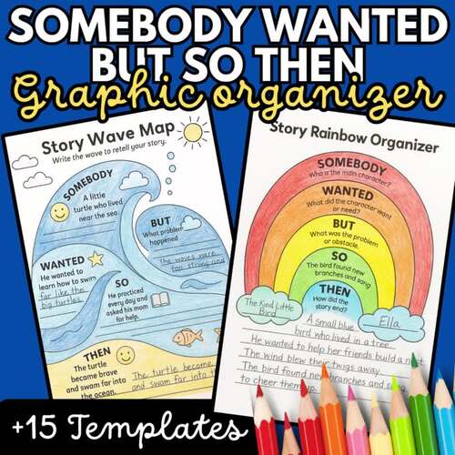 Somebody Wanted But So Then Graphic Organizer SWBST Anchor Chart Activities