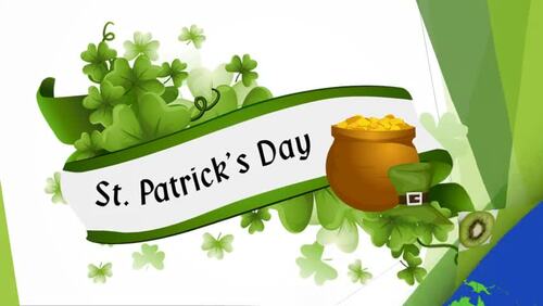 What is St. Patrick's Day? History & Vocab digital PPT lesson photos, music