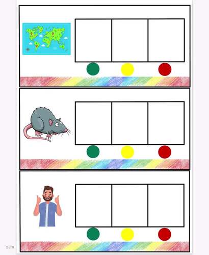 CVC Elkonin Boxes Cards by MissTalayas Toolbox | TPT