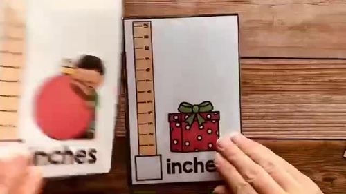 Christmas Measurement Cards for Preschool, Kindergarten & Special Education