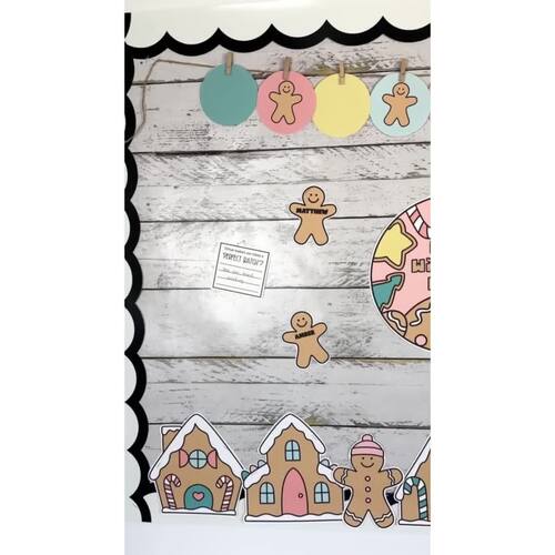 Gingerbread Man Bulletin Board & Gingerbread House Bulletin Board