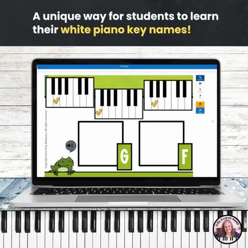 White Piano Keys Game BOOM™ Cards Digital Activity for Beginning Piano ...