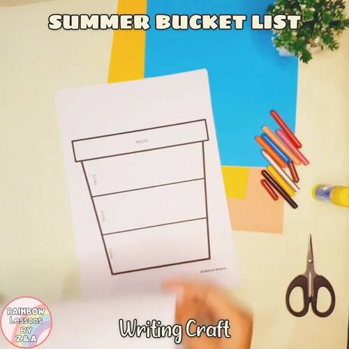 Summer Bucket List Writing Craft | End of the Year Activities | Summer ...