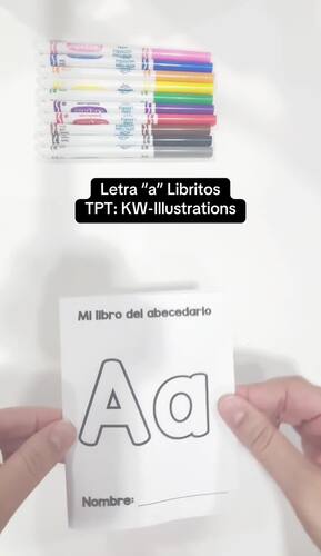 Sonidos Iniciales Mini Booklets – Spanish Beginning Sounds Foldable Books