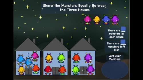 Equal Groups with Leftovers (Division) Interactive Slides | TPT