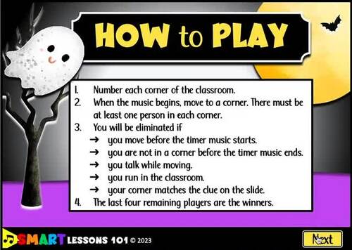 Four Corners RHYTHM EAR TRAINING Game | Halloween Music Game | Music 4 ...