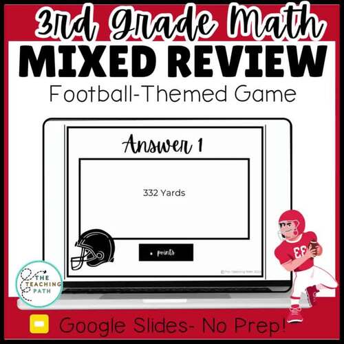 Super Fun Football Math Activity! 3rd-Grade Football Bowl Game- Google ...