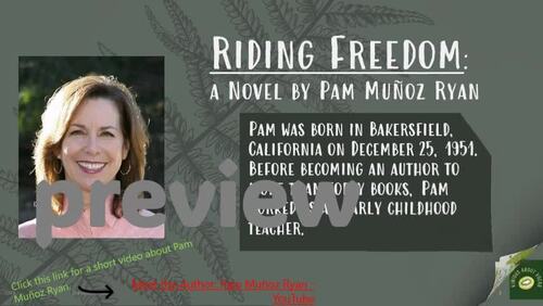 Read Aloud Historical Background Intro-Riding Freedom Novel-Photos ...