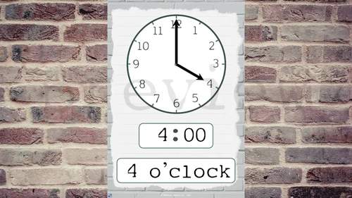 TELLING TIME Read Analogue Digital Clock Hours Printable Posters