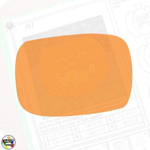 Preschool Speech Therapy Halloween Themed No-Prep Articulation Groups