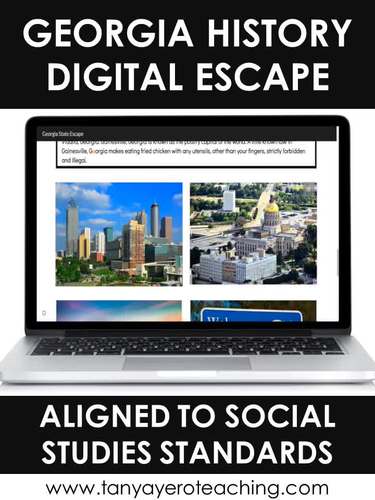 Georgia History Digital Escape Room Social Studies Standards DISTANCE ...