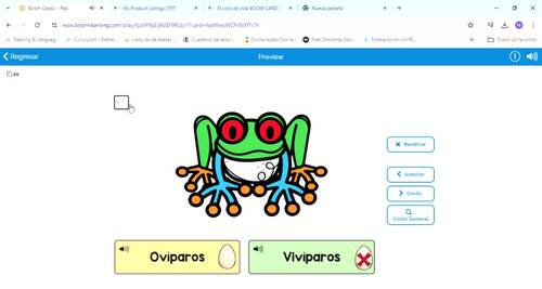 Animales ovíparos y vivíparos BOOM CARD | Digital Science Activity in ...