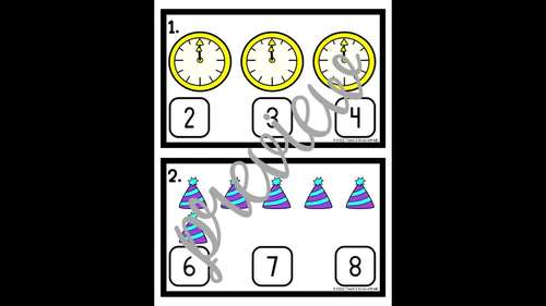 BUNDLE New Year Math Activities for K-3rd Grades by Teach 2 Grow with ME