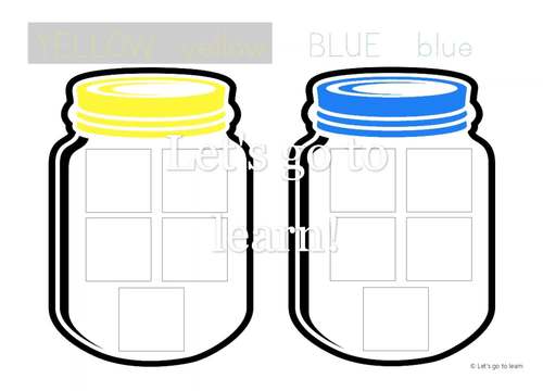Color Sorting & Matching Jars, 11 Colors, Learning Colors, Preschool ...