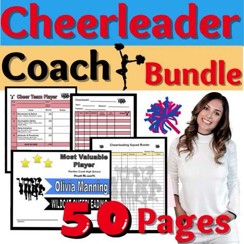 Cheerleader Coach Bundle Resources Cheerleading Cheer Coaching | TPT