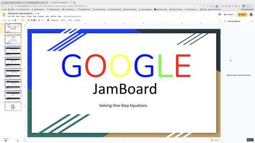 Multiplying Integers - Google JamBoard Activity (Distance Learning)