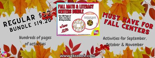Fall Math and Literacy BUNDLE! by Kindergarten Smorgasboard | TPT