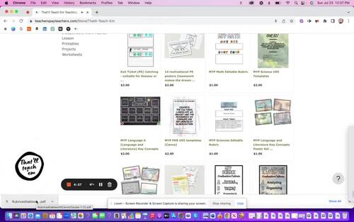Rubric, editable with Canva. 1-3 scale. by That'll Teach Em | TPT