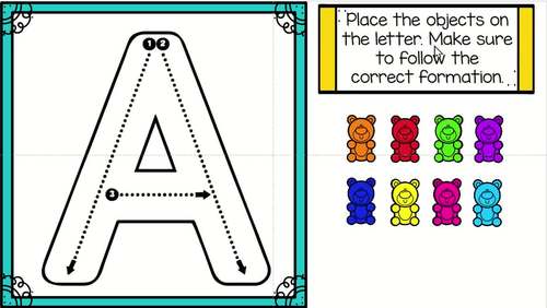 Uppercase Letter & Formation with BEAR Manipulatives - Digital Distance ...
