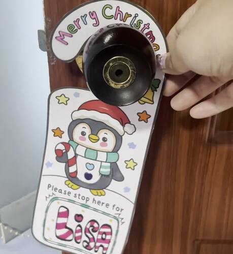 Christmas Door Hanger Craft Worksheets | Holiday Activity for Kids ...