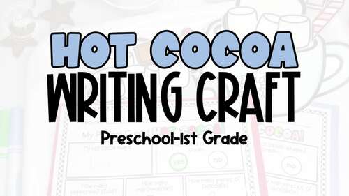 Hot Cocoa Craft - Winter Craftivity Math Activity Preschool, PreK ...