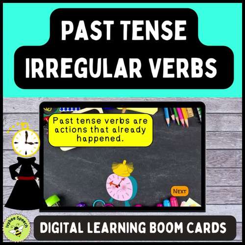 Irregular Past Tense Verbs Speech Therapy Digital Boom Cards by Ivybee ...