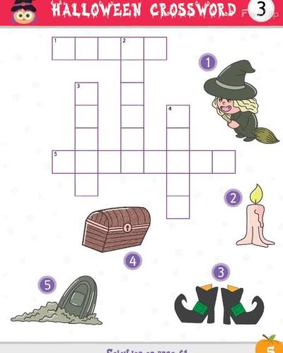 Halloween Activity Book, Word Search, Crossword, Mazes, Spot Diff ...