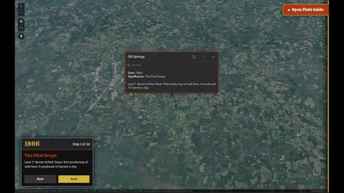 Texas History: The Age of Oil Interactive Map & Timeline Self Grading ...