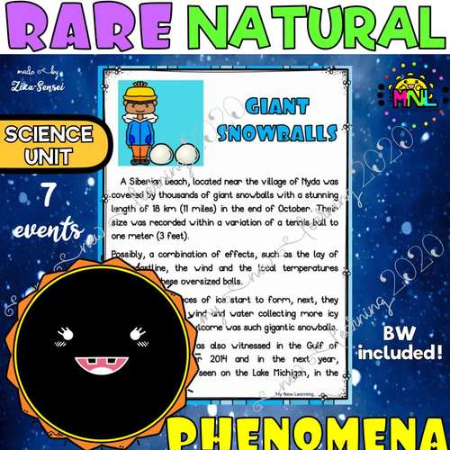 Rare Natural Phenomena Study Unit Climate Weather Conditions by My New ...