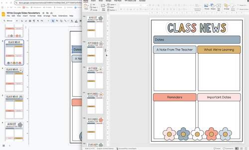 Boho Monthly Newsletter Template Editable & Weekly Newsletter Template ...