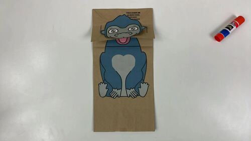 Gorilla Animal Puppet Craft and Speech Therapy Lesson Plans with Visual ...