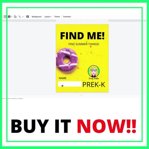 DISTANCE LEARNING GOOGLE SLIDES SUMMER STUFF PREK-K by CANDY WALTER