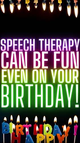 Speckled Speech Therapy BIRTHDAY WORD LIST Articulation Collection