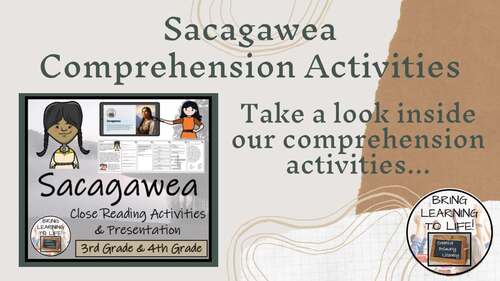 Sacagawea Close Reading Passage & Comprehension Activities | 3rd–4th Grade