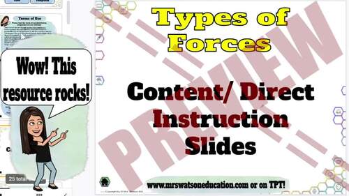 Forces "Doodle" Style Notes with Slides, INB, & Digital INB | TPT