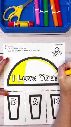Fathers Day No Prep Printable Craft Preschool by Preschool Packets