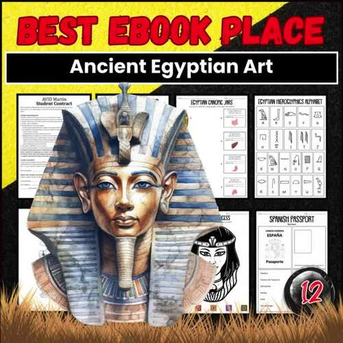 Ancient Egyptian Canopic Jar Worksheet art by Lib Anatomy school