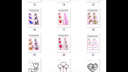 Toddler Preschool Saint Valentine's Day Activity Busy Book Cut & Paste ...