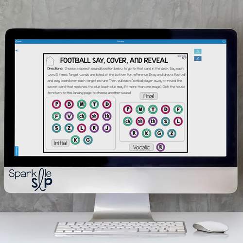 Football Articulation Activities Boom Cards™️ | Speech Therapy ...