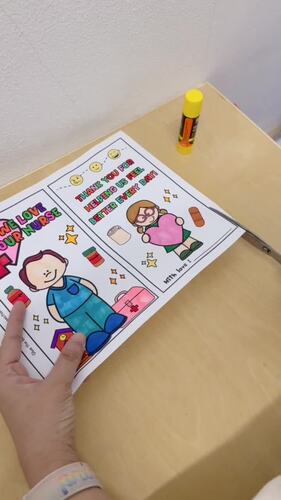 School Nurse Appreciation Day Thank-You Card Craft – Writing & Coloring ...
