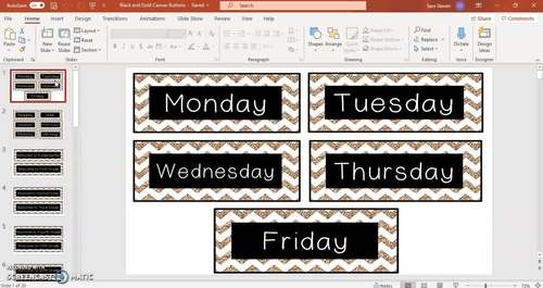 Black + Gold Banners and Buttons - Canvas, Google Sites and Other Web Pages