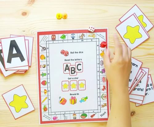 Preschool Alphabet Board Game by The Joy in Teaching | TPT
