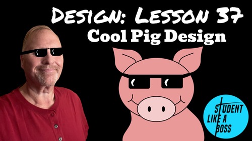 STEAM "Cool" Pig Design: Digital Art Google Drawings Lessons and Tech ...