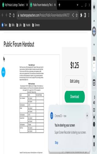 Public Forum Debate Handout by The Drama GOAT | TPT