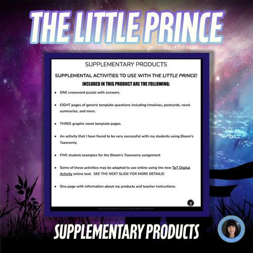 THE LITTLE PRINCE | THE LITTLE PRINCE SUPPLEMENTAL ACTIVITIES by Linda ...
